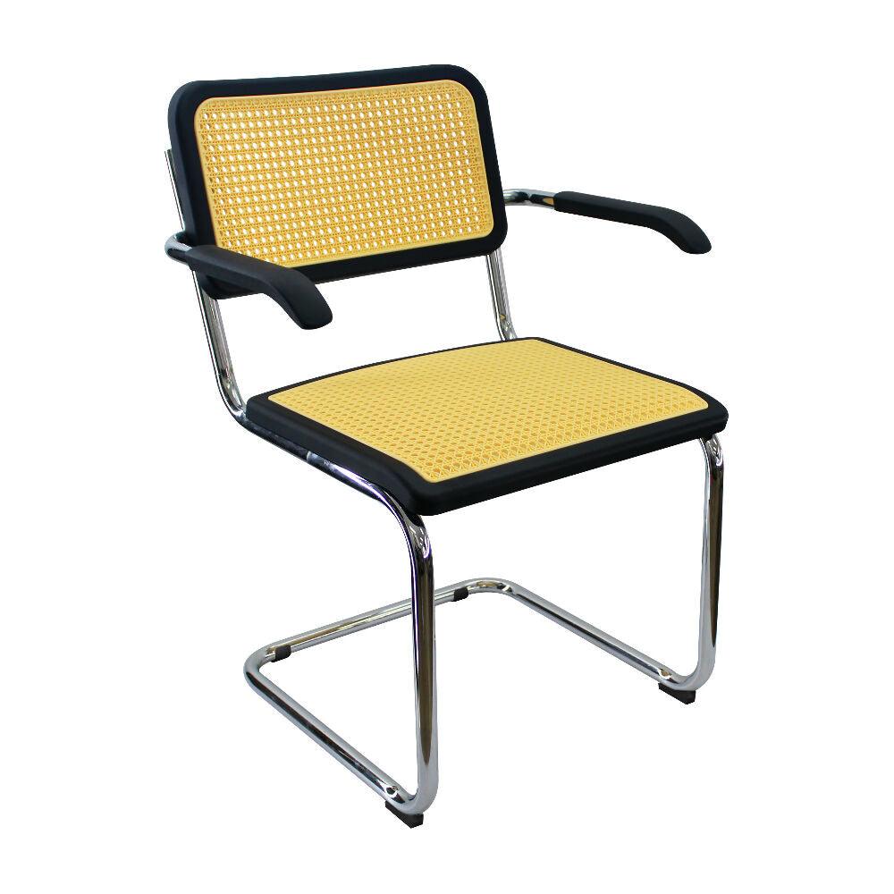 Silla Cesca Con Brazos - Negro – VIRTUAL MUEBLES