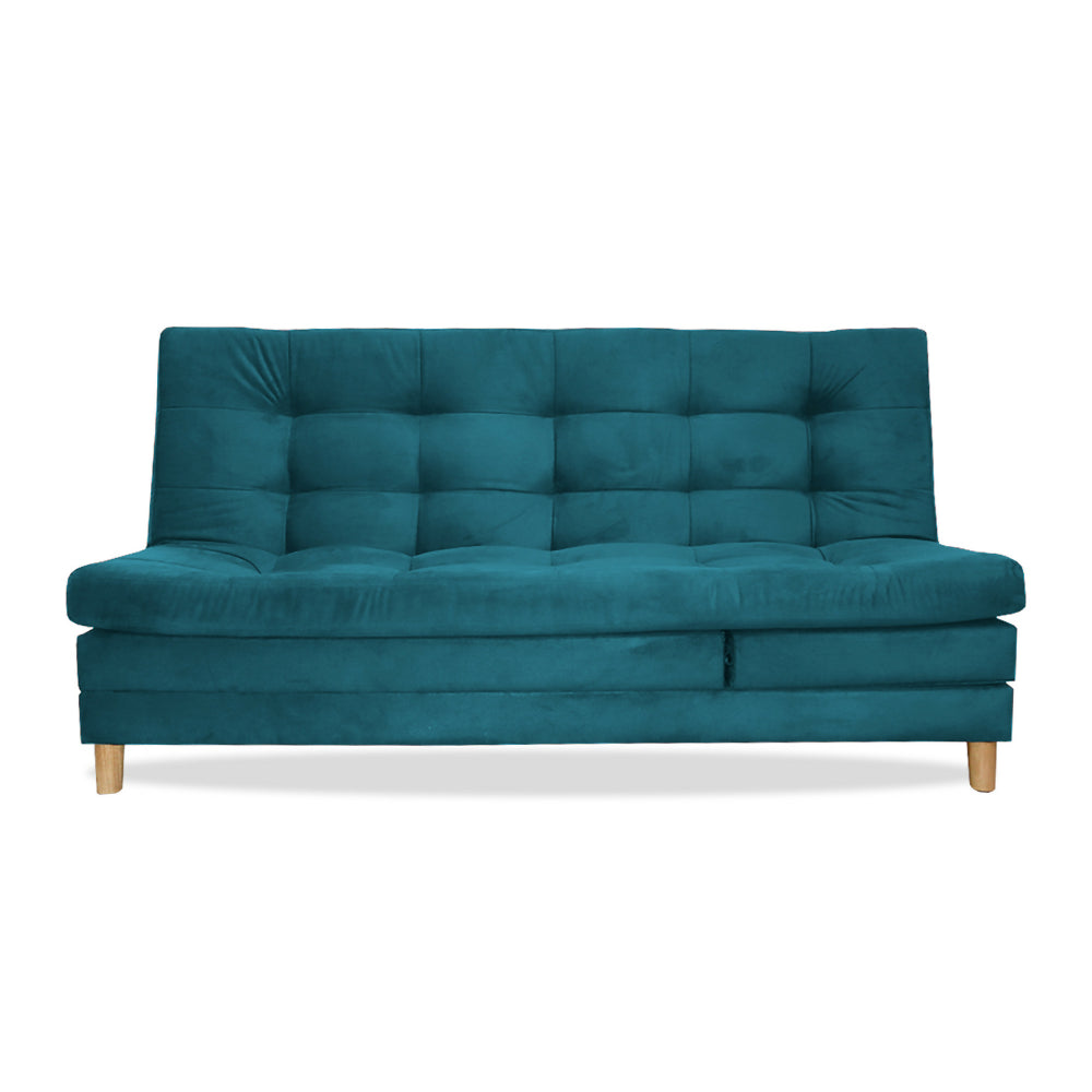 Sofa Cama Kalin Cinco Posiciones Turquesa Mas Cojines – VIRTUAL MUEBLES