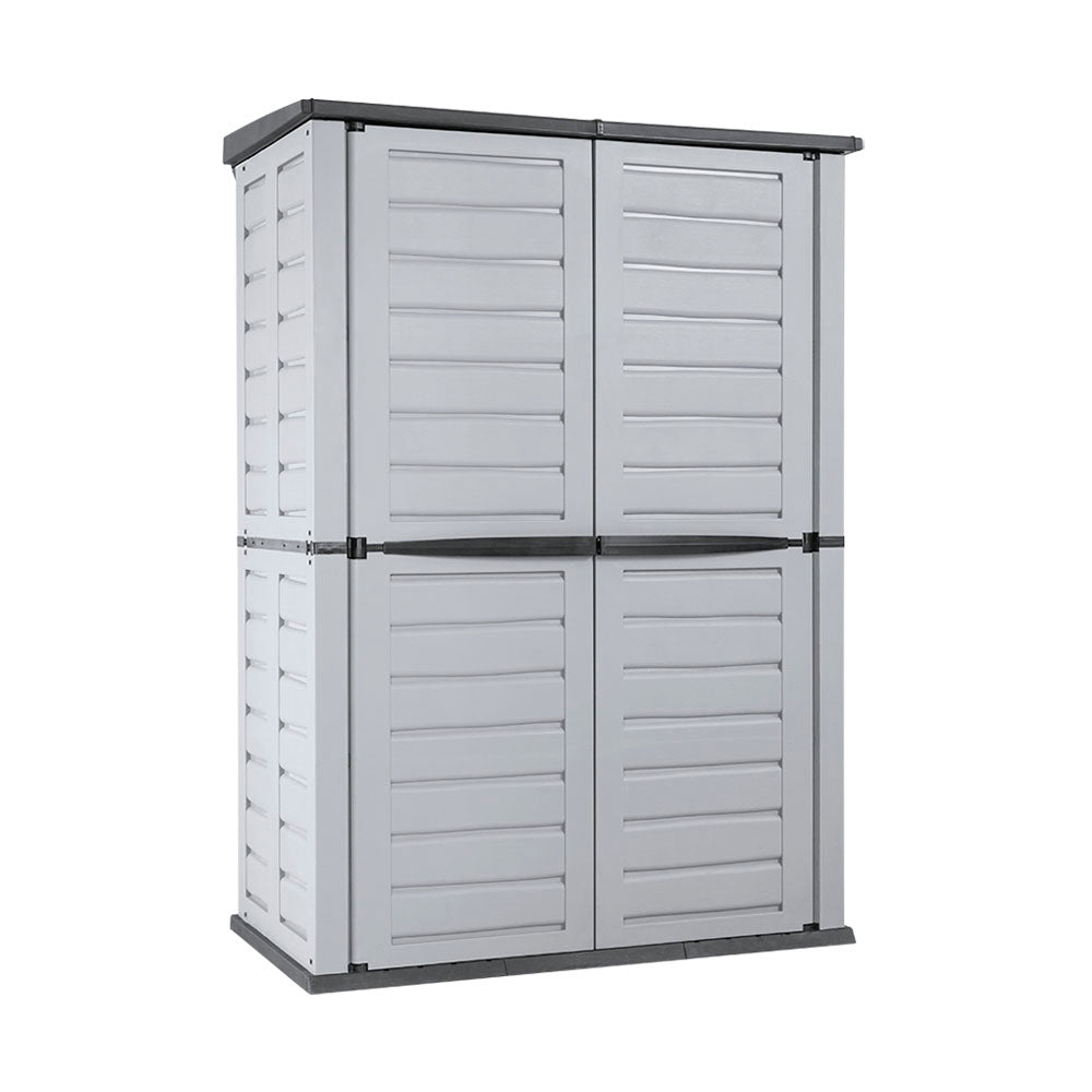 Bodega Grande De Jardín Gris Claro – VIRTUAL MUEBLES