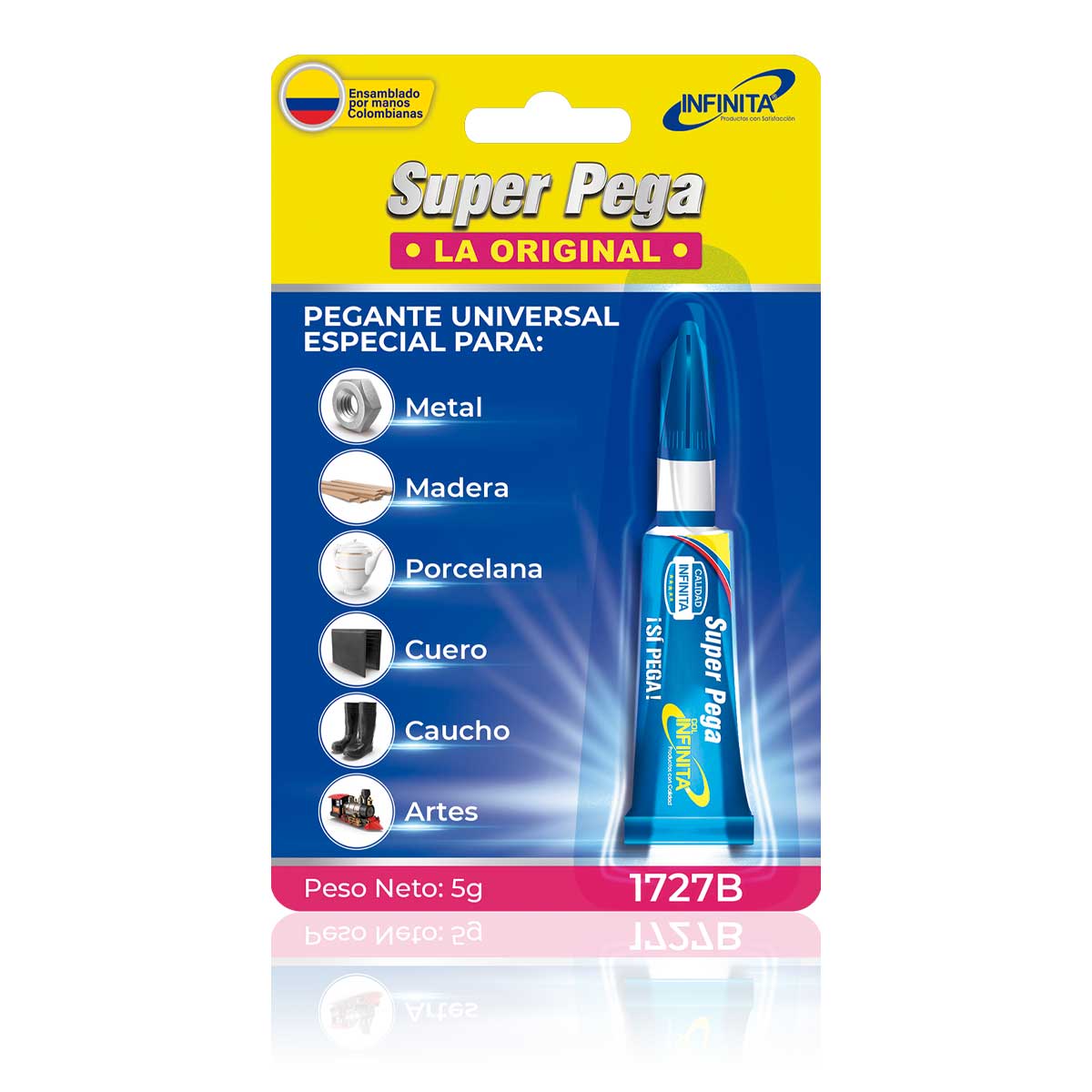 Pegante Instantaneo super pega Infinita tradicional 5g – VIRTUAL MUEBLES