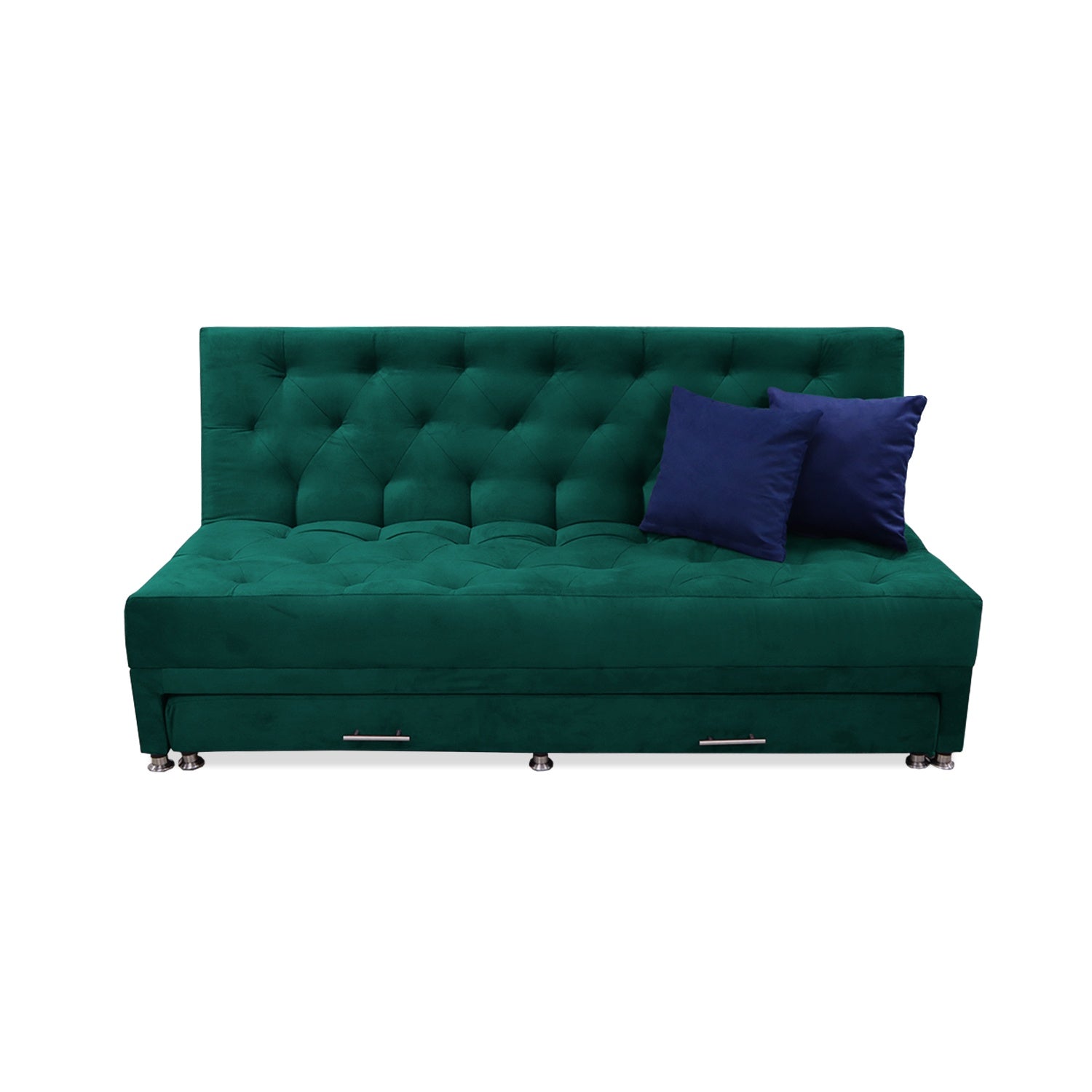 Sofa Cama Rossier Nido Tarima Verde Mas Cojines – VIRTUAL MUEBLES