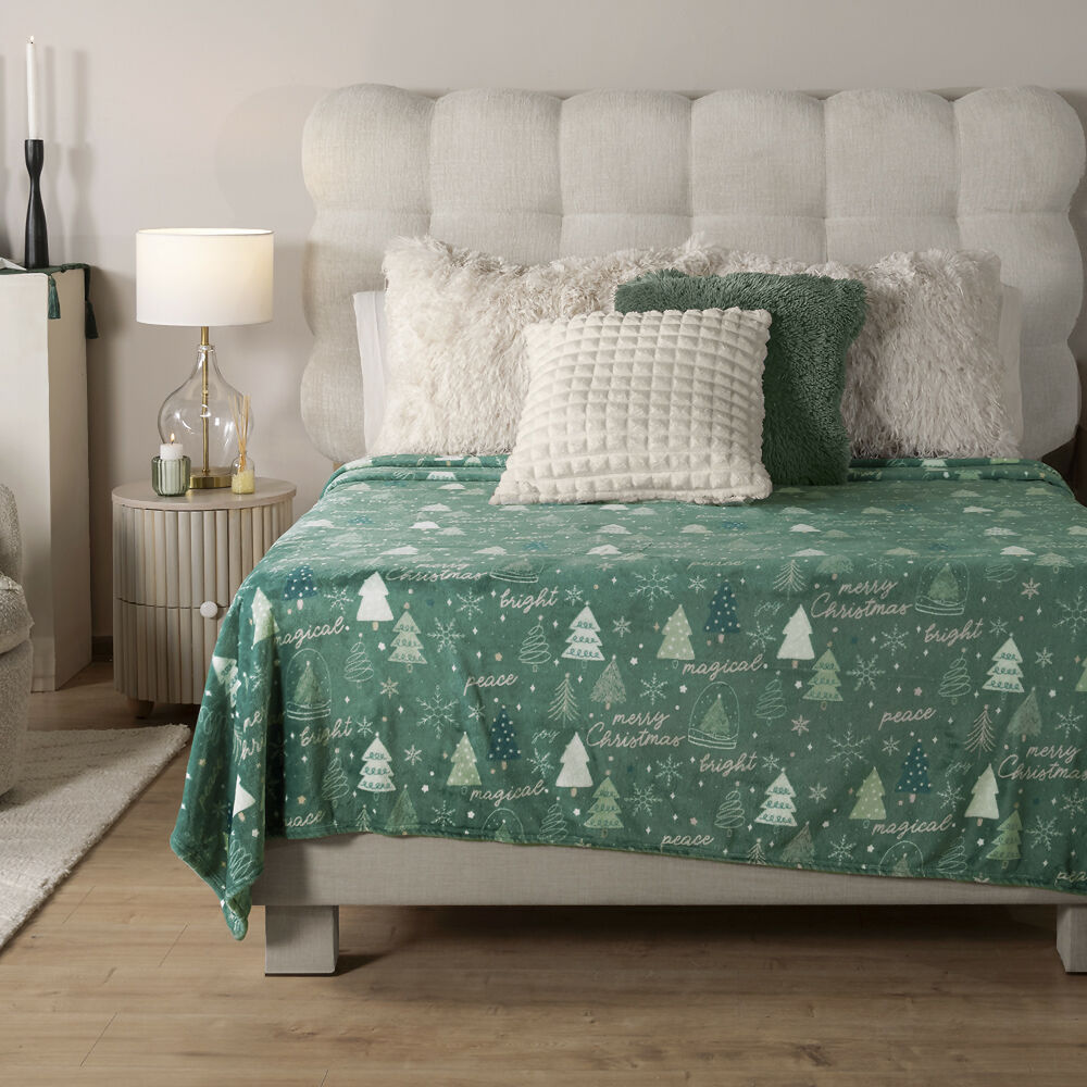 Cobija Ligera Christmas Tree, para Cama King, de 240x220 cm – VIRTUAL ...