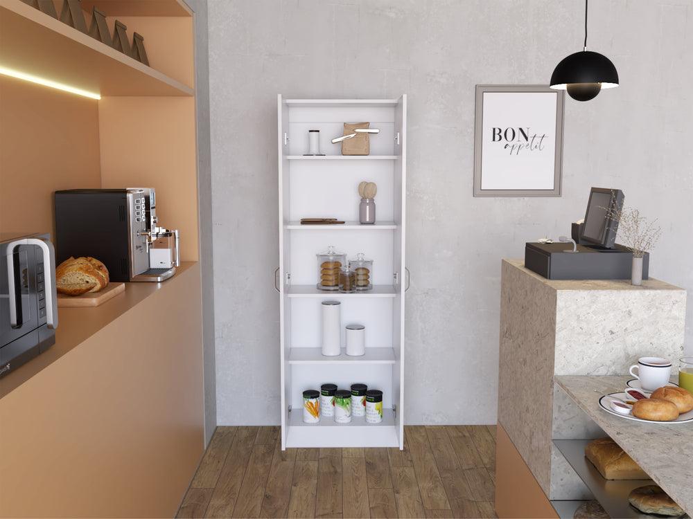 Mueble Multiusos Adelle, Blanco, con Variedad de Entrepaños - VIRTUAL ...