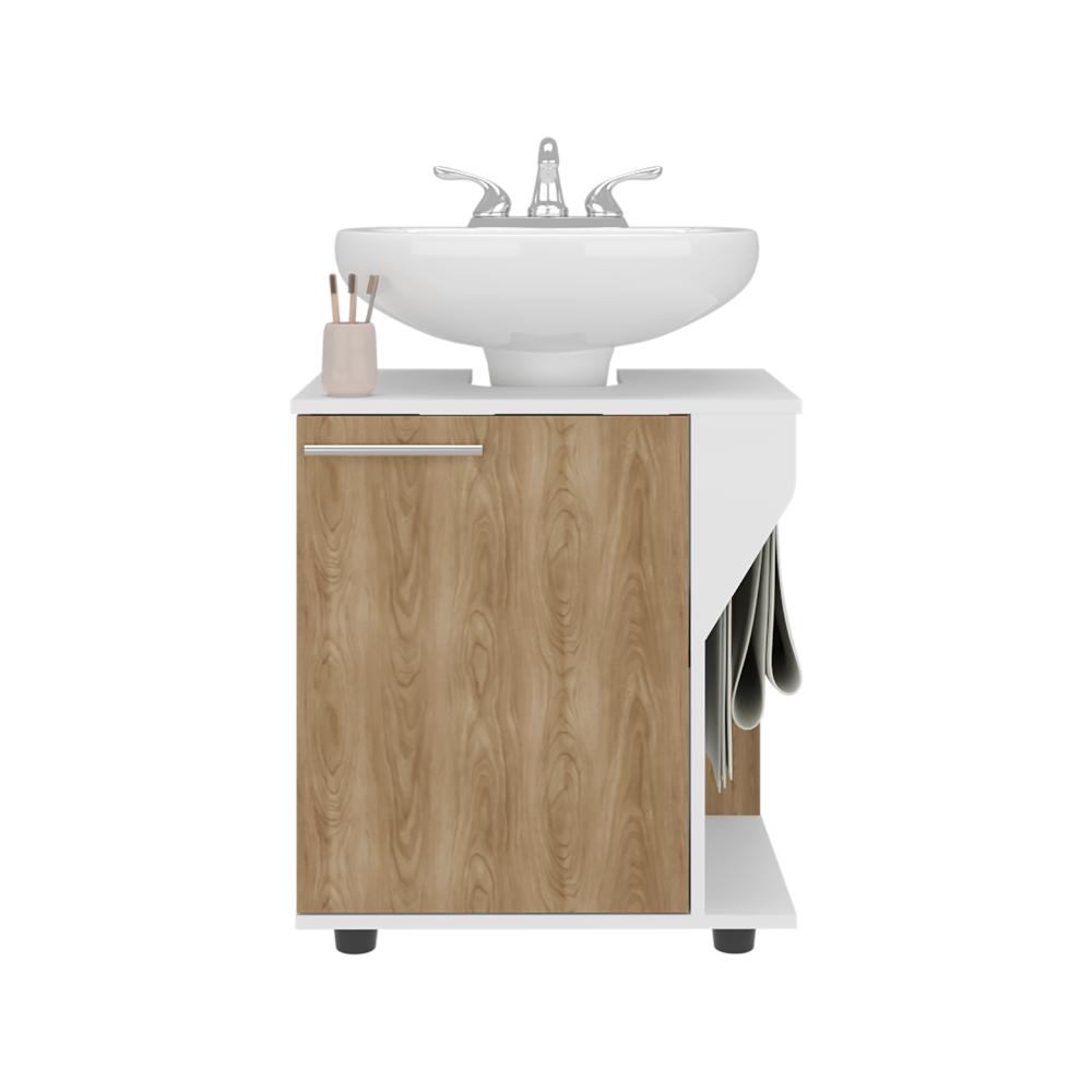 Mueble Para Lavamanos Pili, Blanco Duqueza y Fresno Europeo, No incluy ...