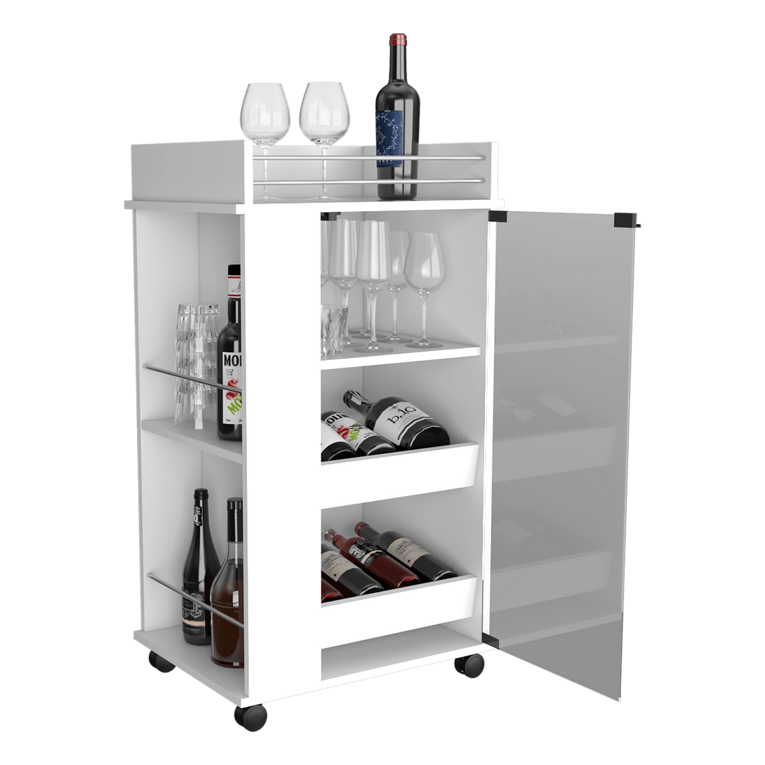 Bar Spirit, Blanco Duqueza, con Amplios Espacios Para Ubicar Copas y B ...