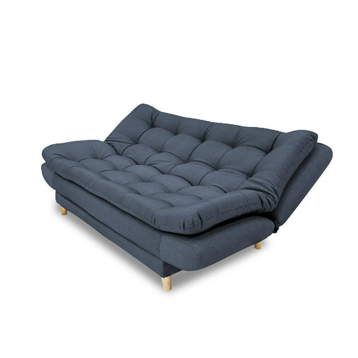 Sofá cama Damasco grafito antirasguño,patas de madera - VIRTUAL MUEBLES