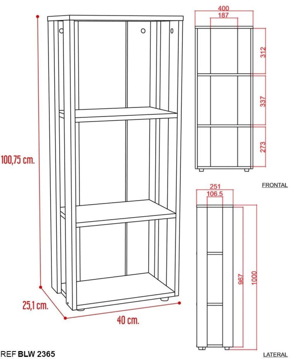 Combo para Oficina Kupsa, Incluye Librero y Escritorio - VIRTUAL MUEBLES