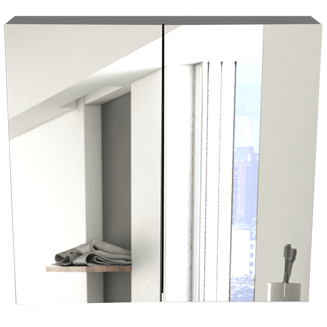 Gabinete de Baño Vanta, Gris, con Dos Puertas Batientes - VIRTUAL MUEBLES