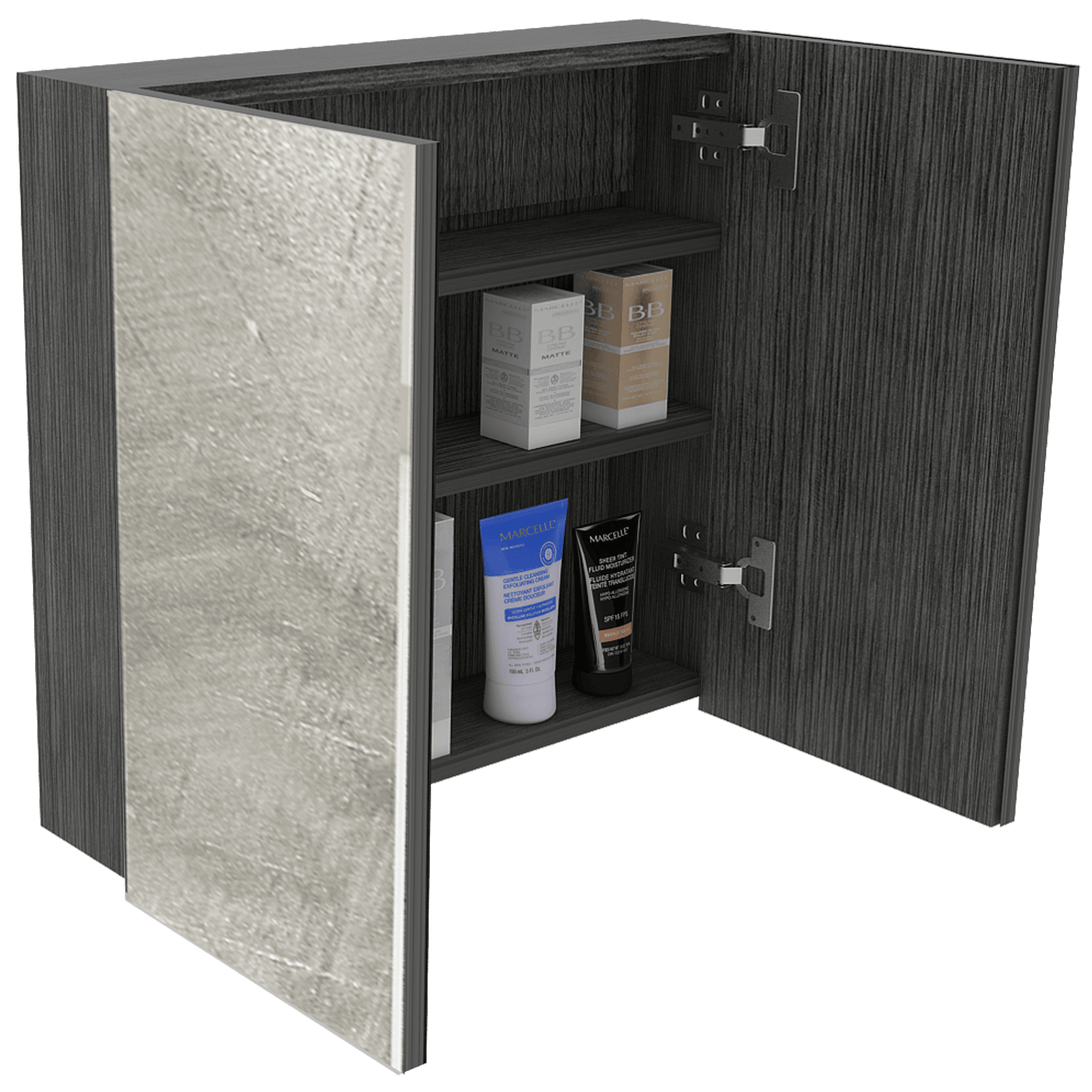 Gabinete de Baño Vanta, Gris, con Dos Puertas Batientes - VIRTUAL MUEBLES