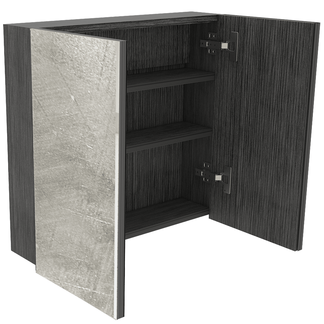 Gabinete de Baño Vanta, Gris, con Dos Puertas Batientes - VIRTUAL MUEBLES