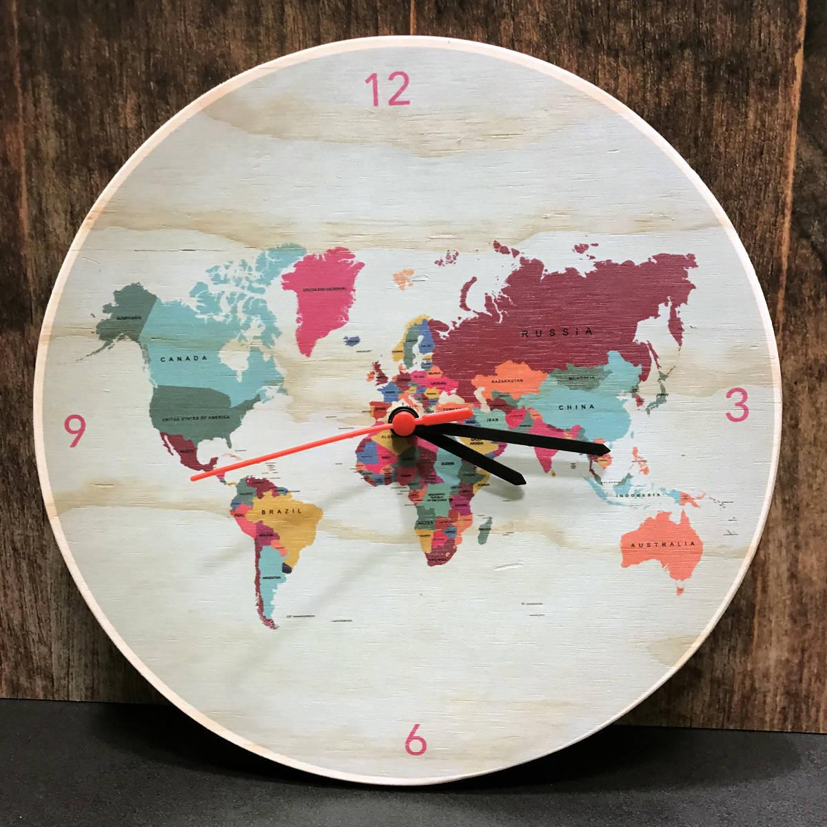 Reloj de Pared Mapamundi - VIRTUAL MUEBLES