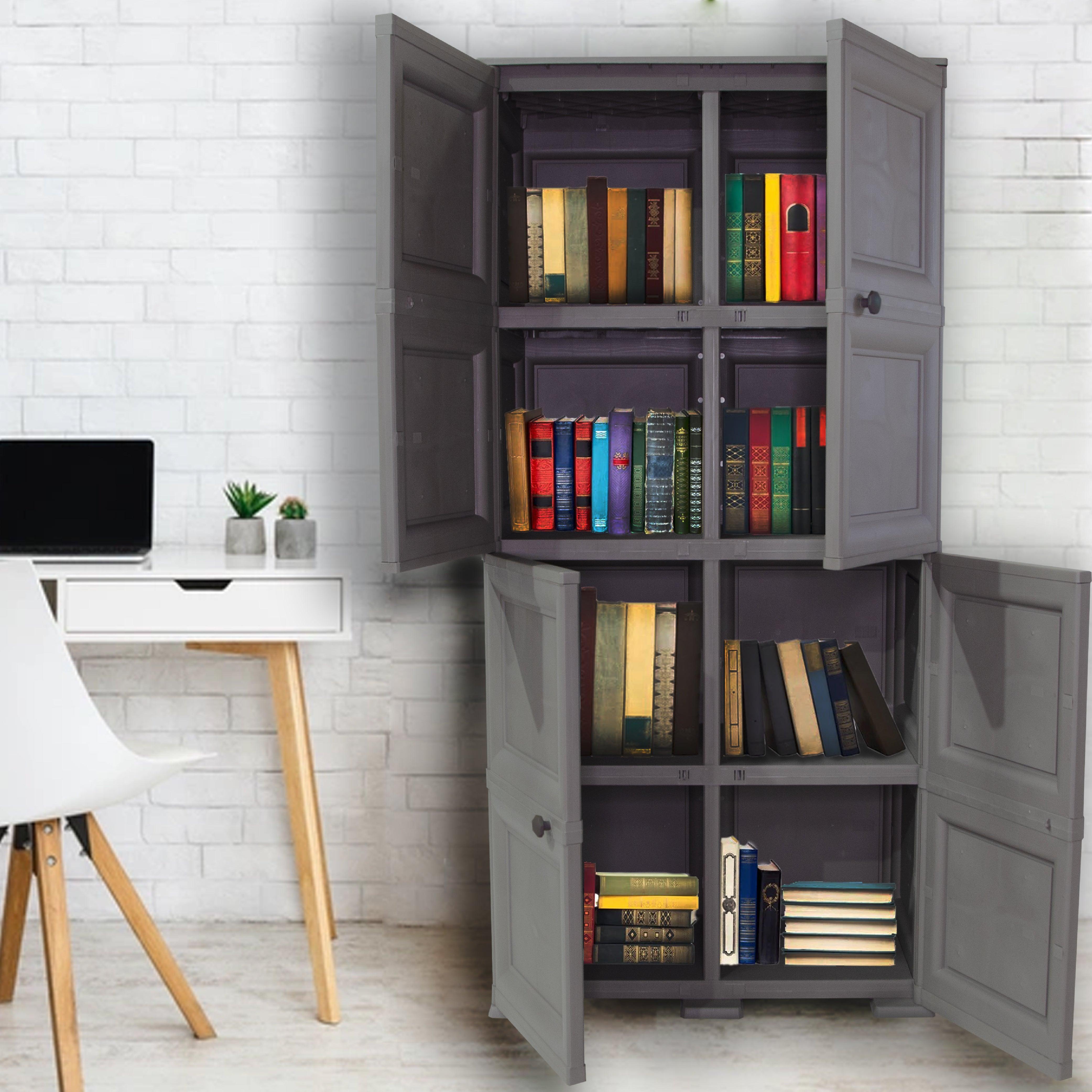 Mueble Organizador Elegance Liso Da Vinci, Cocoa, con Cuatro Puertas B ...