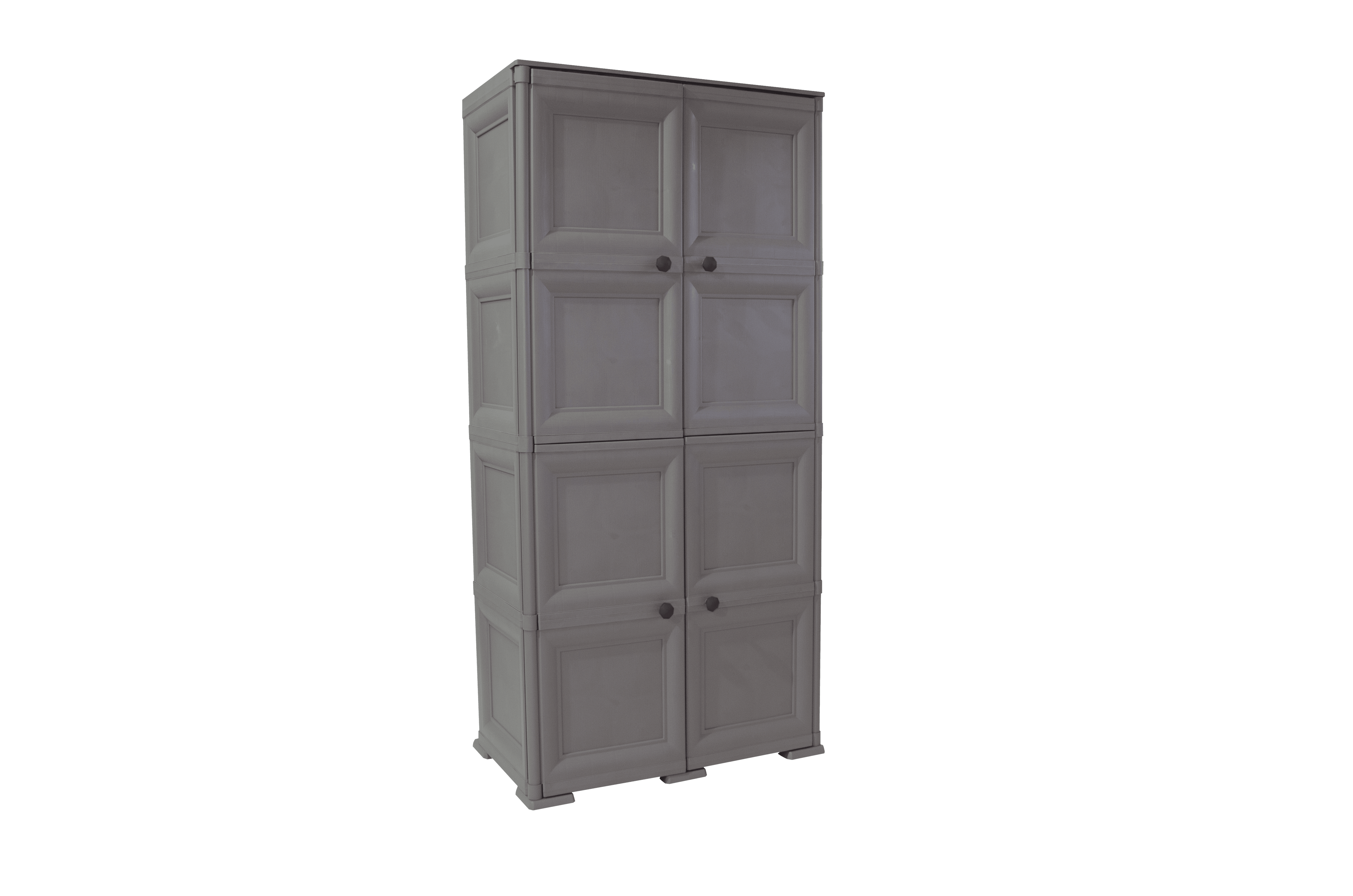 Mueble Organizador Elegance Liso Da Vinci, Cocoa, con Cuatro Puertas B ...