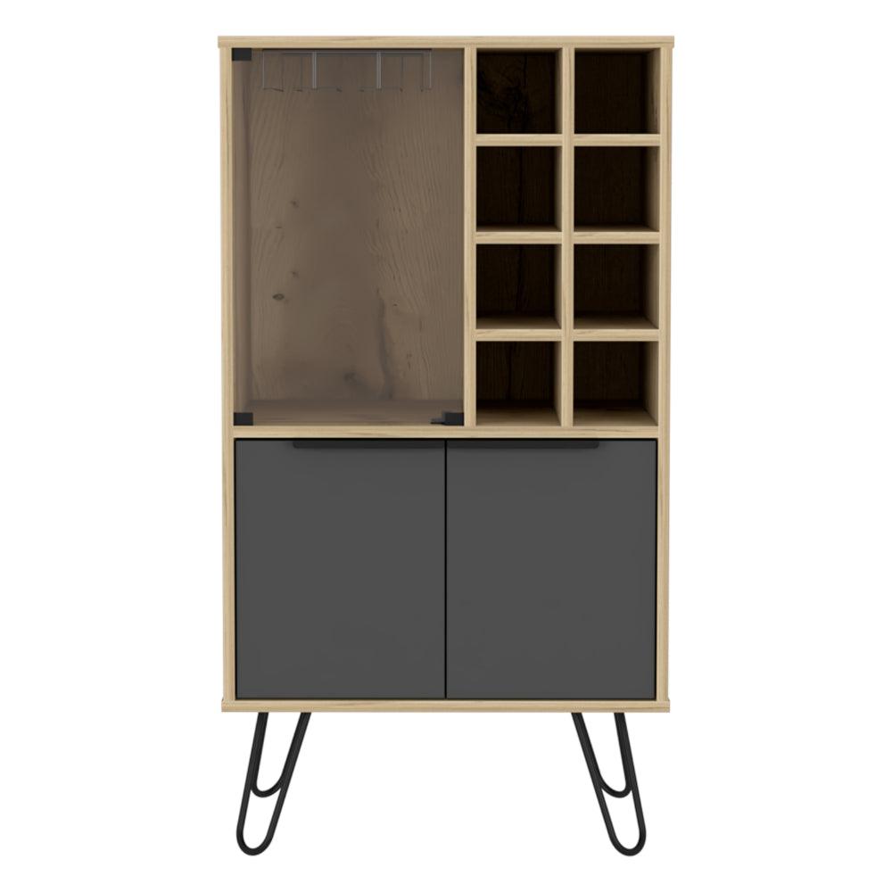 Bar Vany, Café Claro y Plata Oscuro, con Espacio Para Almacenar Botell ...